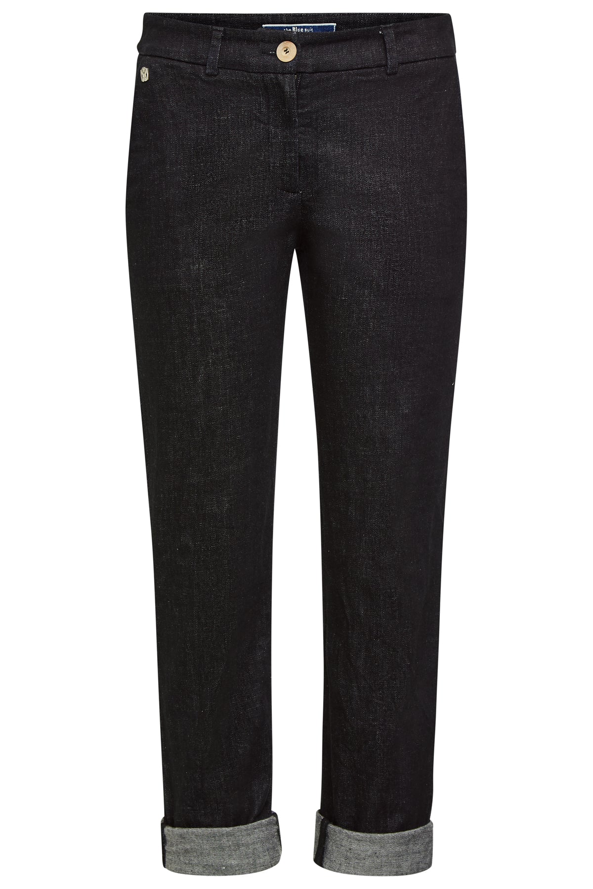 GEORGE Pants Denim Black | the Blue suit