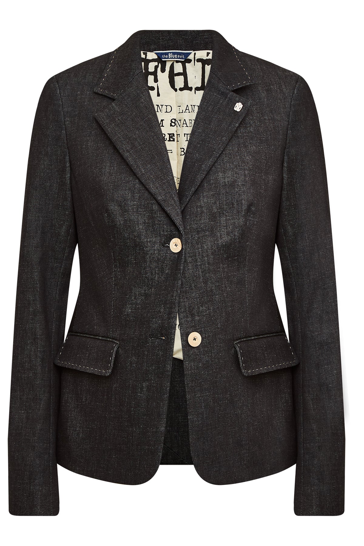 LISA Jacket Denim Black | the Blue suit